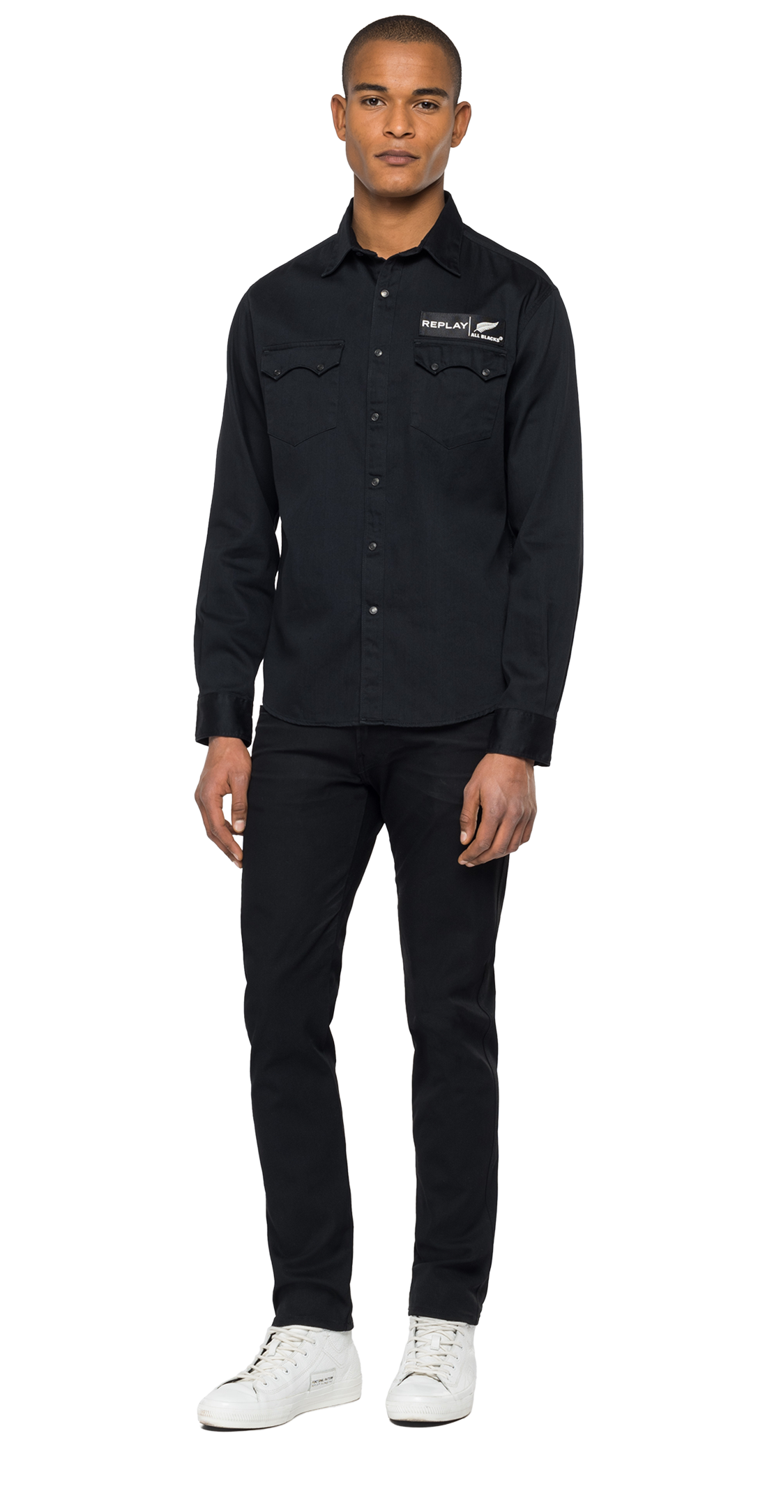 Rロゴ コットンポプリンシャツ｜REPLAY リプレイ公式通販サイト