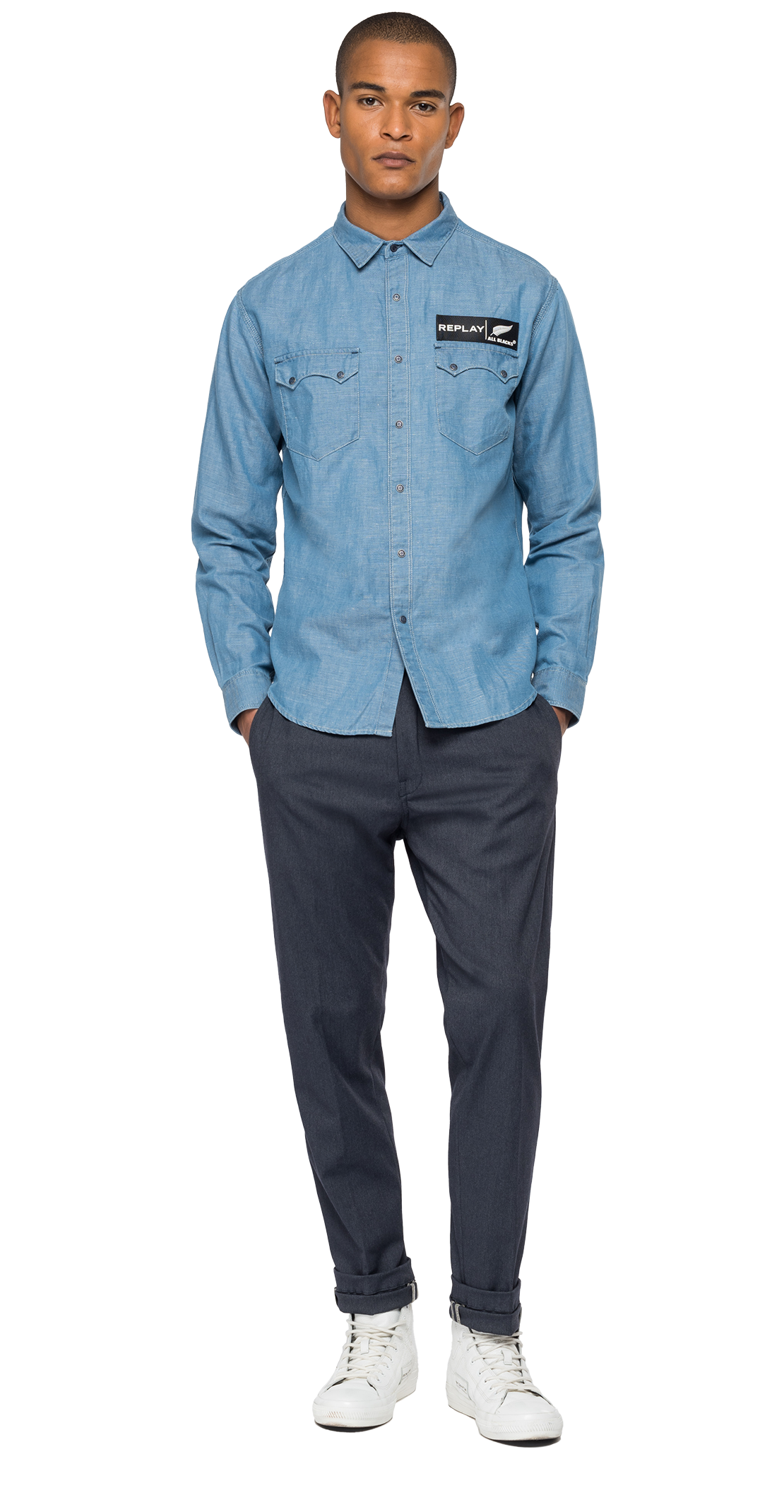 コツトンポプリン Rロゴシャツ｜REPLAY リプレイ公式通販サイト