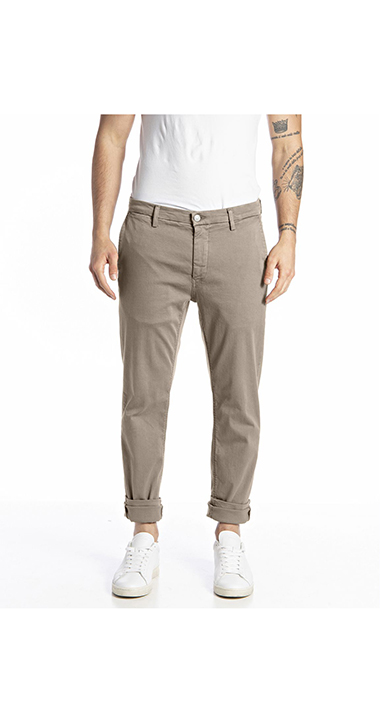 Hyper Chino X.Lite ズーマー スリムフィットチノパンツ｜REPLAY リプレイ公式通販サイト