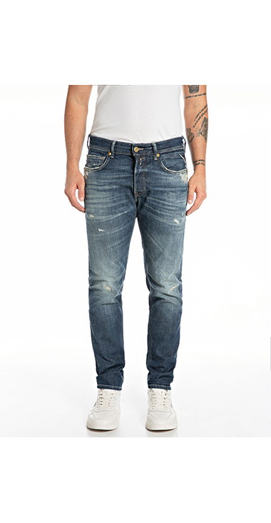 MAESTROレギュラースリムWILLBI コンフォートインディゴストレッチデニム｜REPLAY リプレイ公式通販サイト