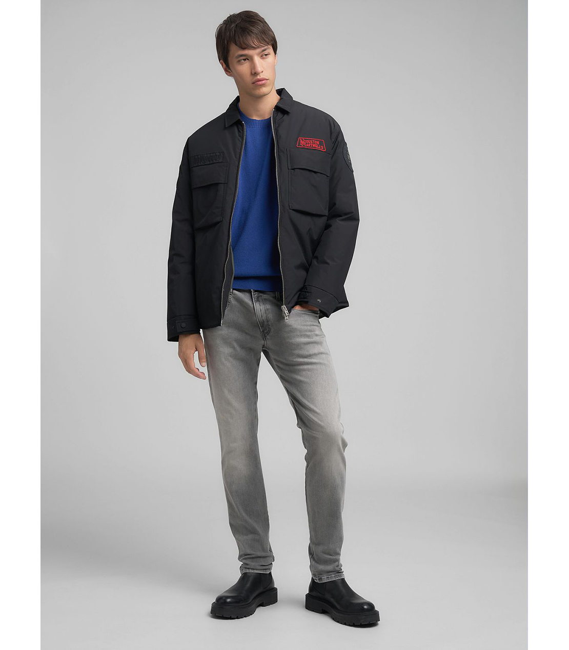 スリム ANBASS Hyperflex Dust スーパーストレッチデニム｜REPLAY リプレイ公式通販サイト